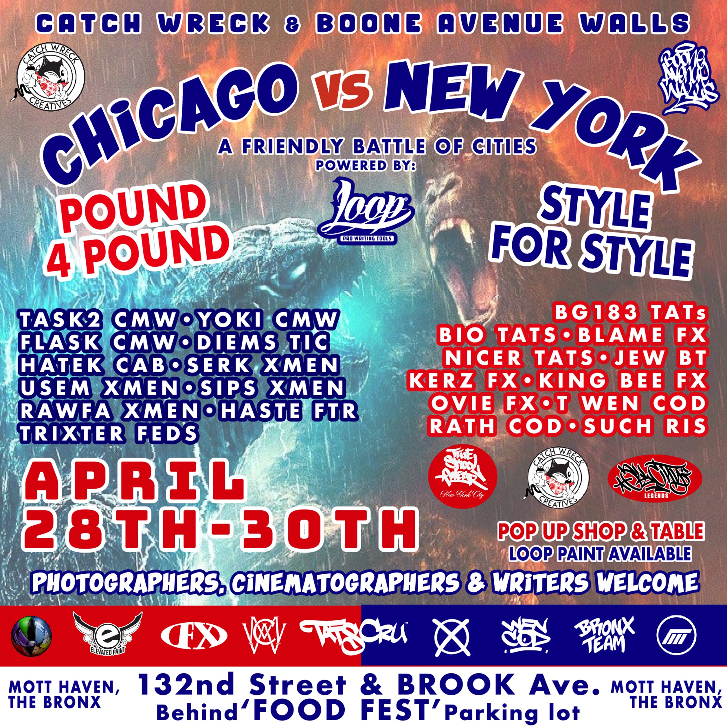Chicago vs New York Graffiti Battle!! – Catch Wreck Creatives
