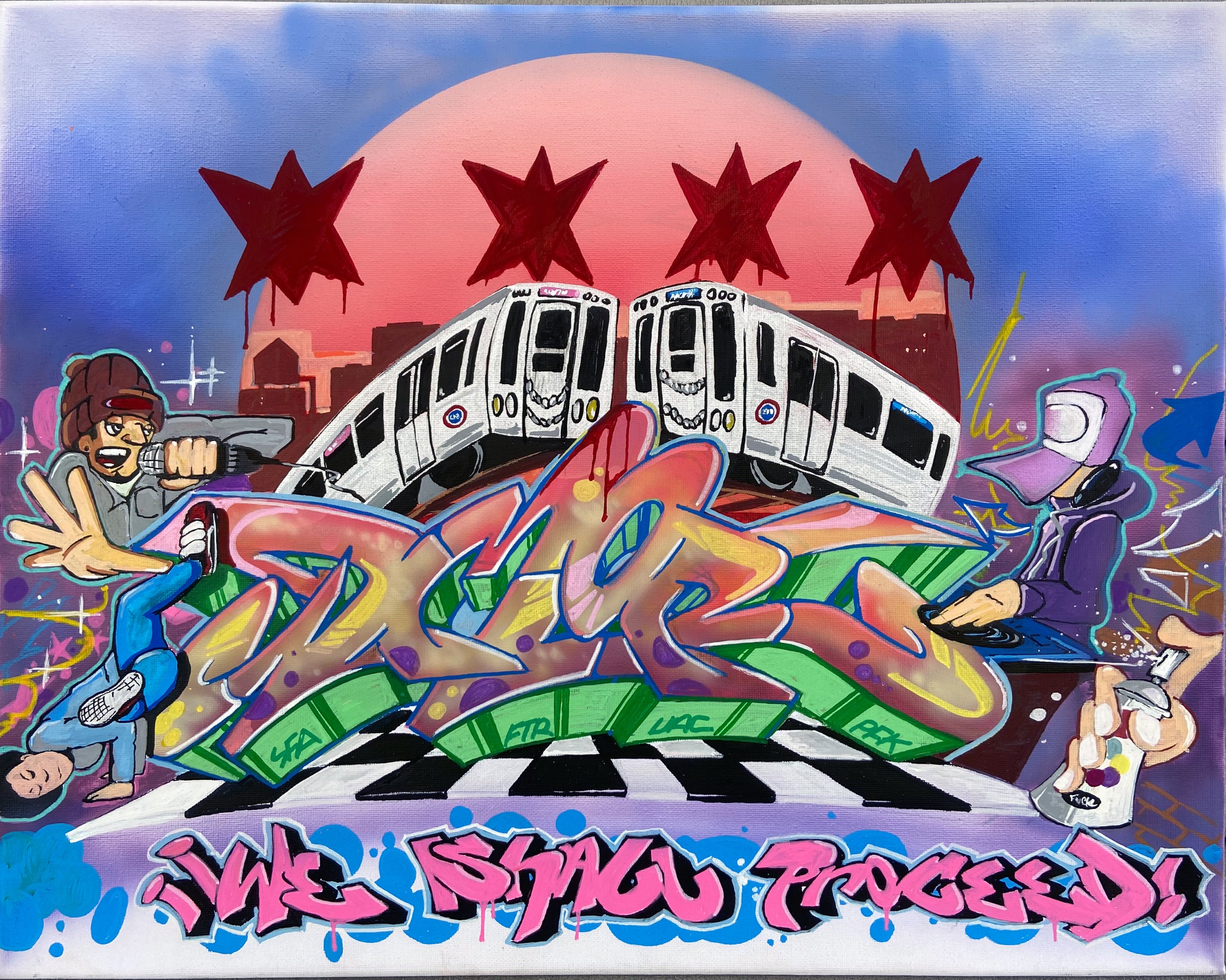 "We Shall Proceed" Canvas by Dmore – Catch Wreck Creatives